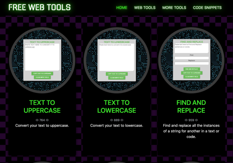 FREE WEB TOOLS – Astral Memories