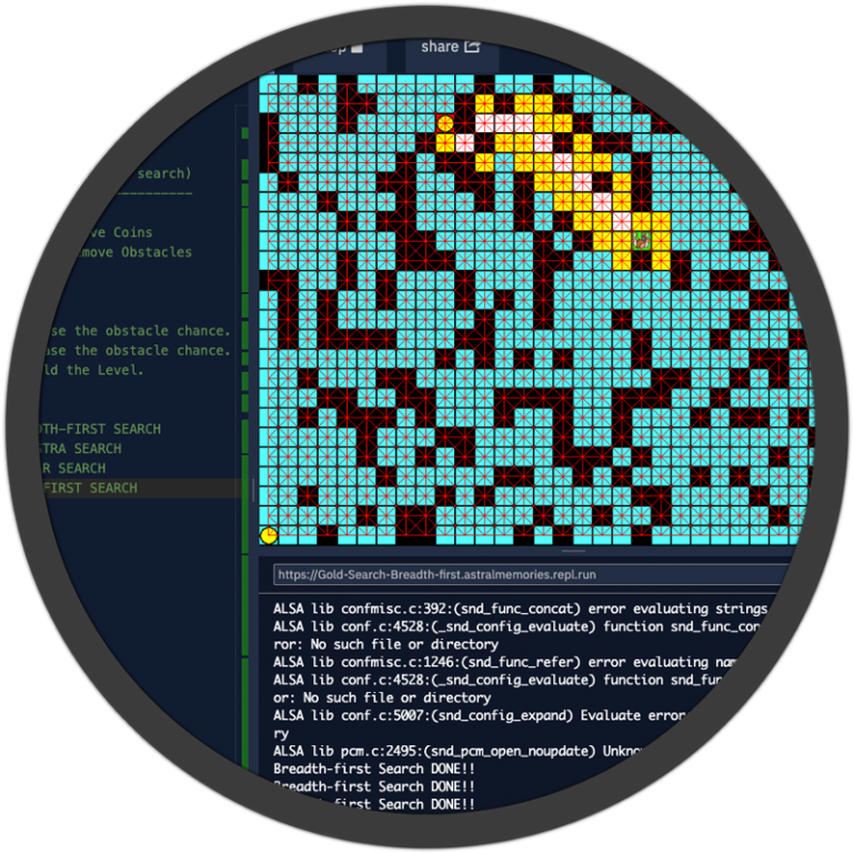 Gold Search – Pygame AI Shortest path search algorithm – Astral Memories Gold Search – Pygame AI Shortest path search algorithm – Astral Memories